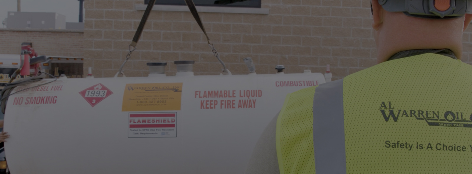 Temporary Fuel Tank Installation for Construction | Al Warren Oil